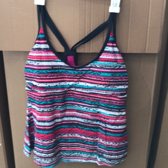 Mossimo Supply Co. | Swim | Nwt Mossimo Multi Color Tback Tankini Top ...
